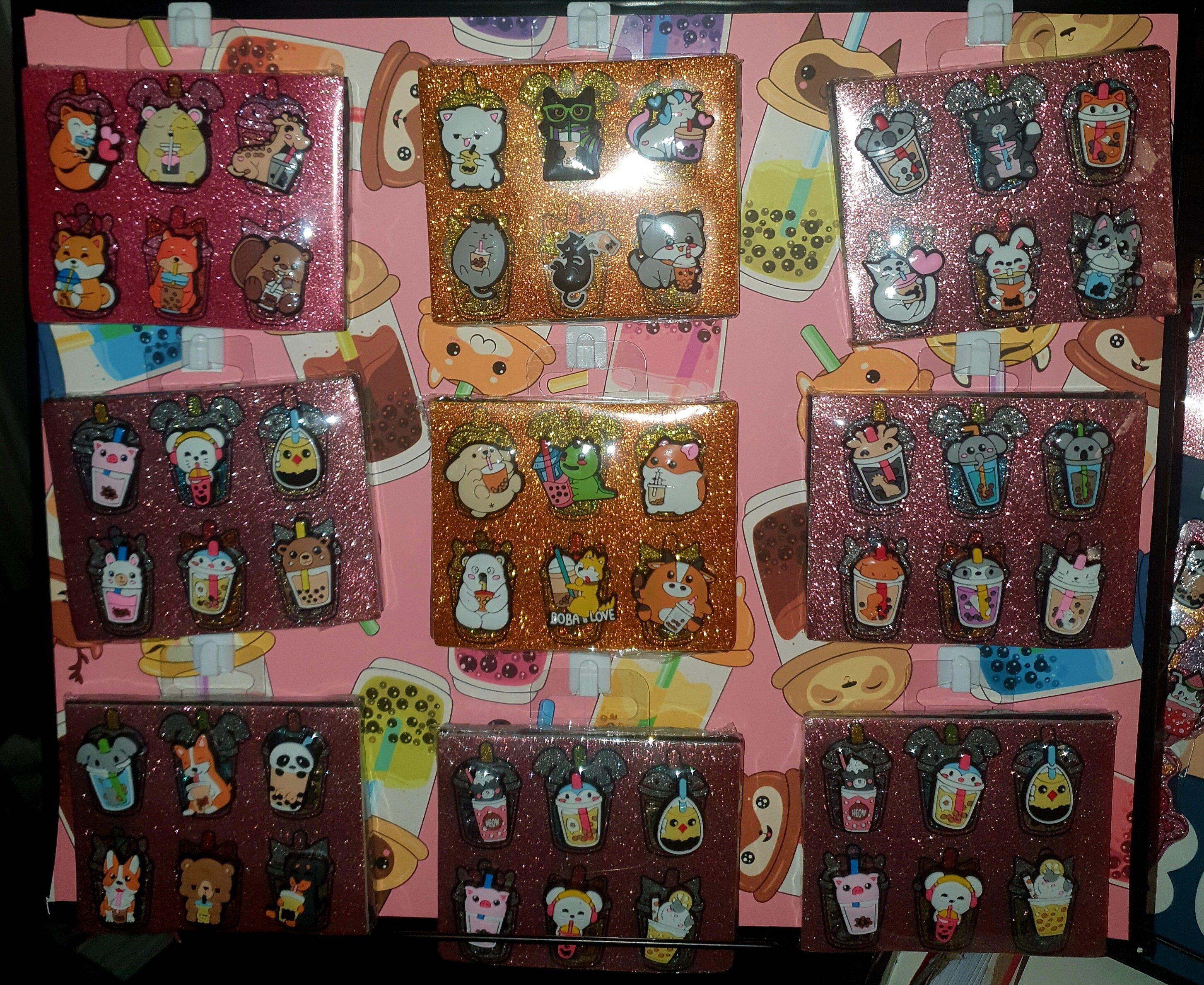 Cute Animal Bubble Tea Croc Charms 1 Six Pcs Decorative Clog Charms ...