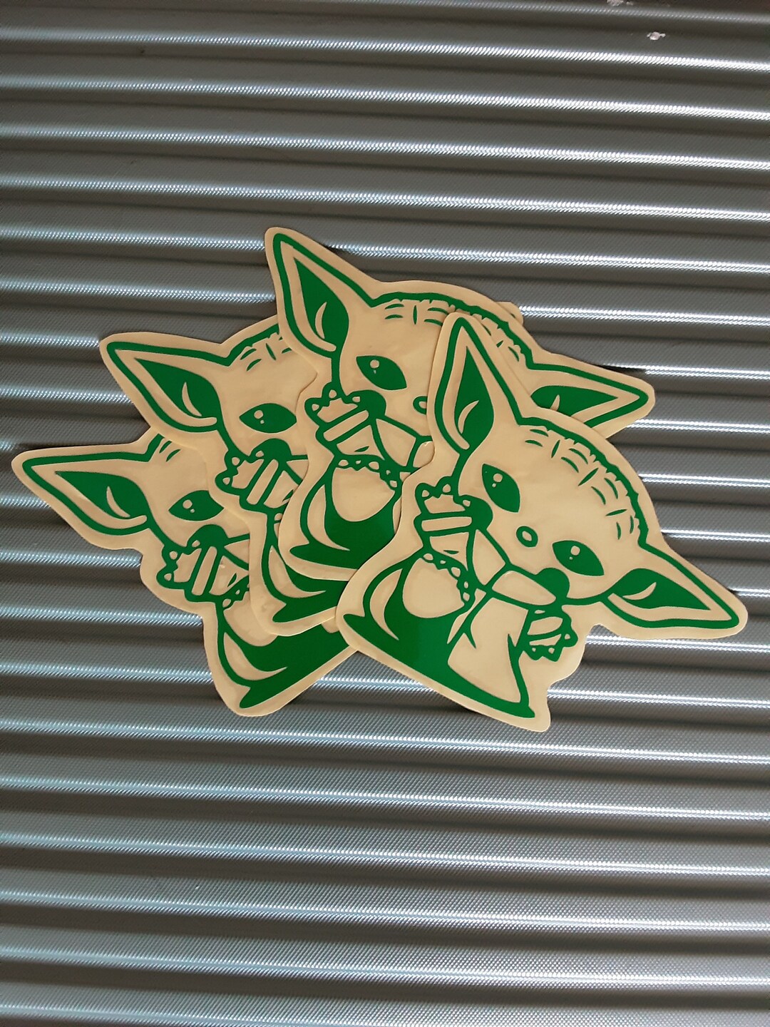 Baby Yoda Vinyl Decal Grogu Star Wars (BUY ANY 3 Get 1 Free)jibbitz - Etsy