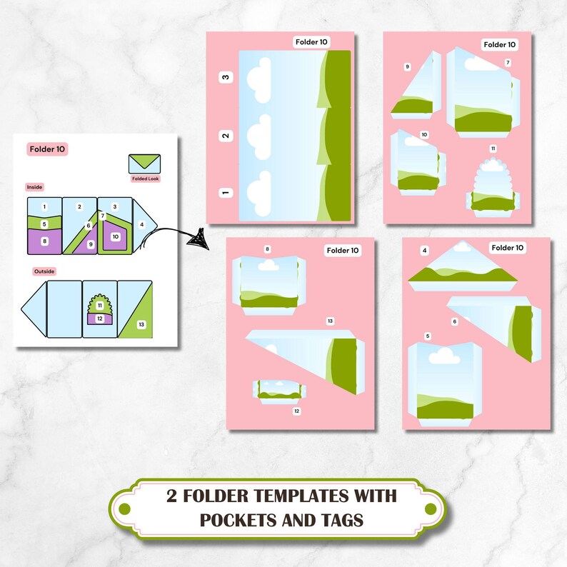 Canva Junk Journal Folder Templates: Editable Folio Designs (digital ...