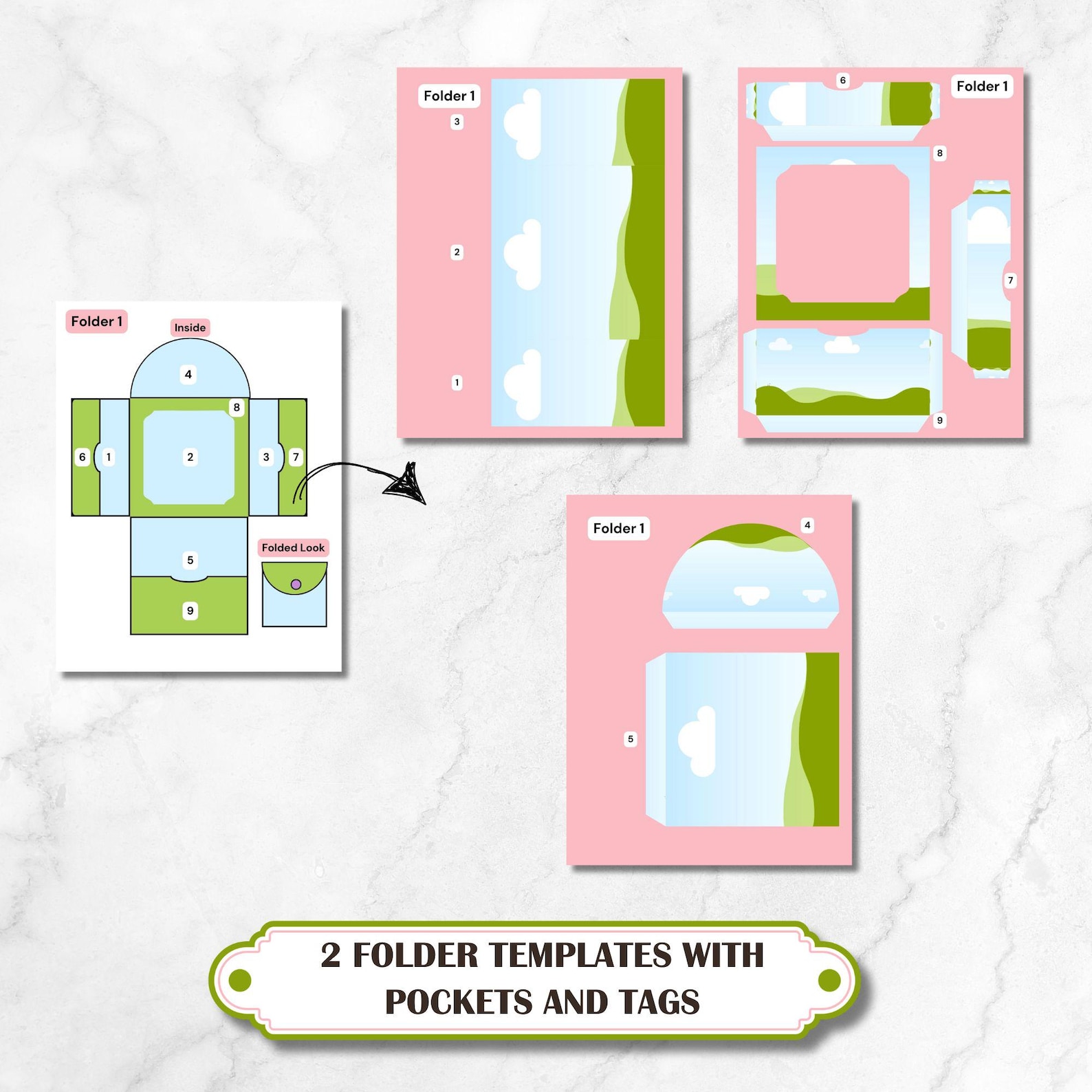 Canva Junk Journal Folder Templates: Editable Folio Designs (digital ...