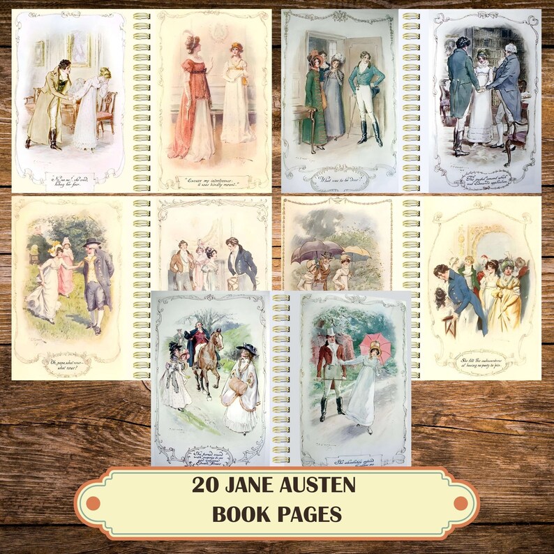 Regency Junk Journal Kit: Jane Austen Ephemera (digital Download) - Etsy