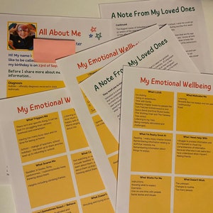 Editable All About Me Printable Workbook. Back to School. Autism, ADHD ...