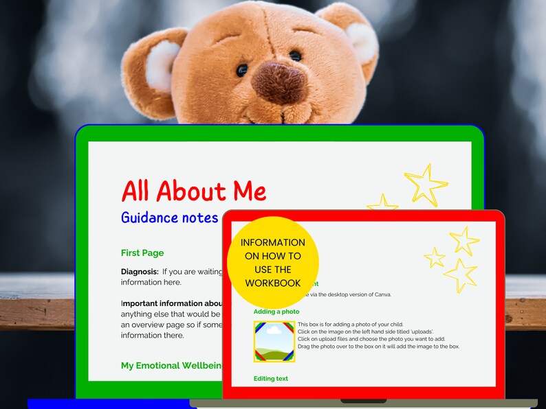 Editable All About Me Printable Workbook. Back to School. Autism, ADHD ...