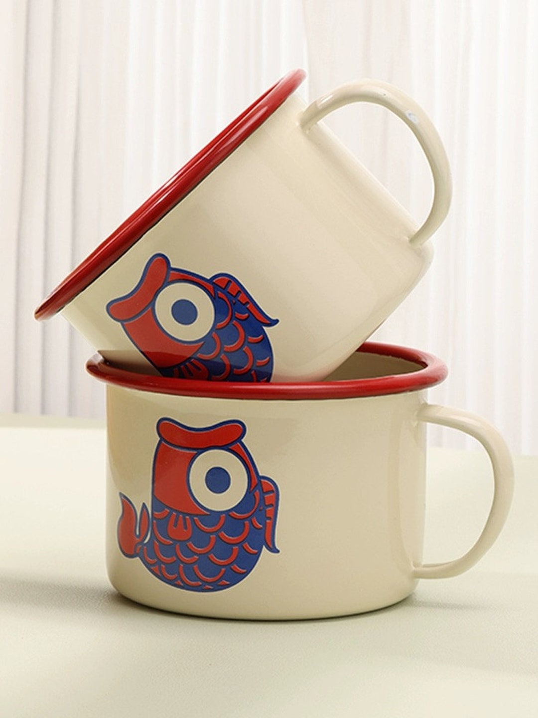 Koi Fish Cup Cute Fish Cup Japanese Koi Cup With Fish on - Etsy