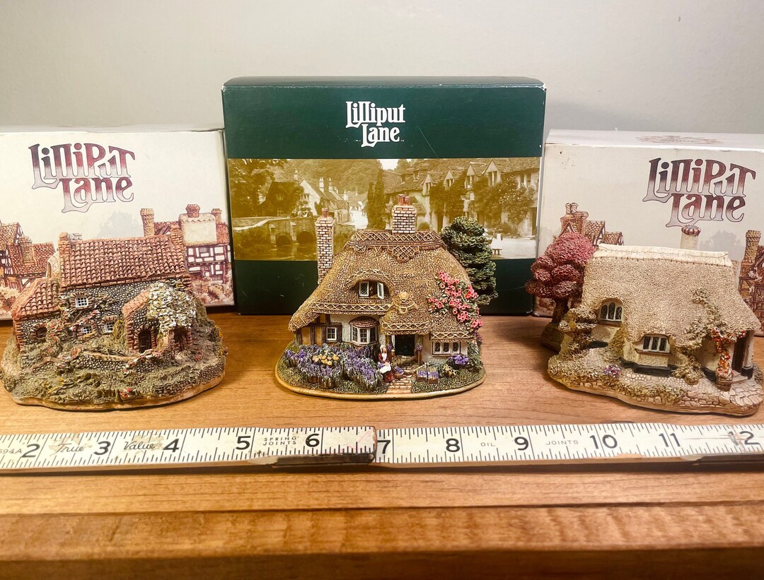 Lilliput Lane Cottages Lot of 3 Beautiful Miniature Masterpieces ...