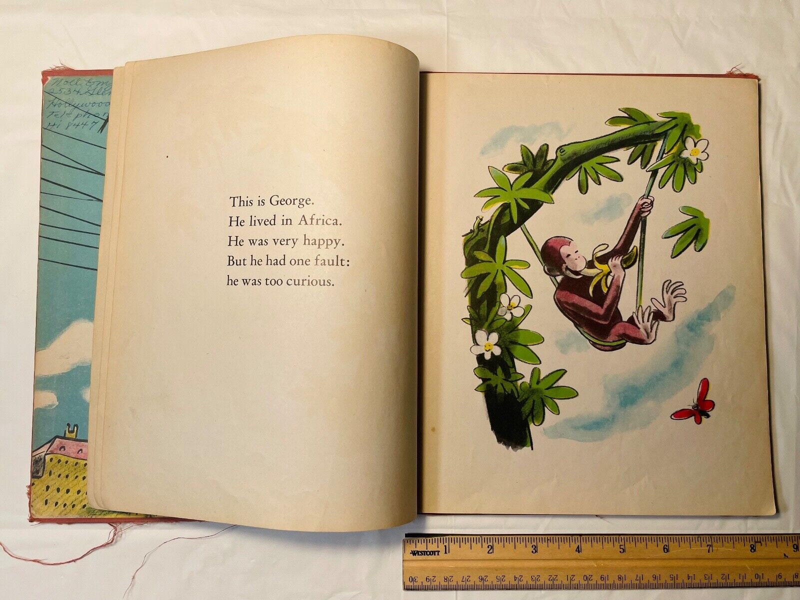 Curious George by H. A. REY First Edition 2nd or Onward Printing Dated ...