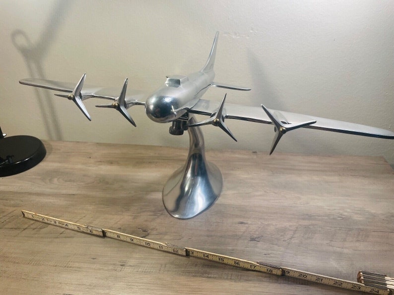 Rare Mid-century Modern Aluminum Airplane Model 23.5 Wingspan MCM Vtg ...