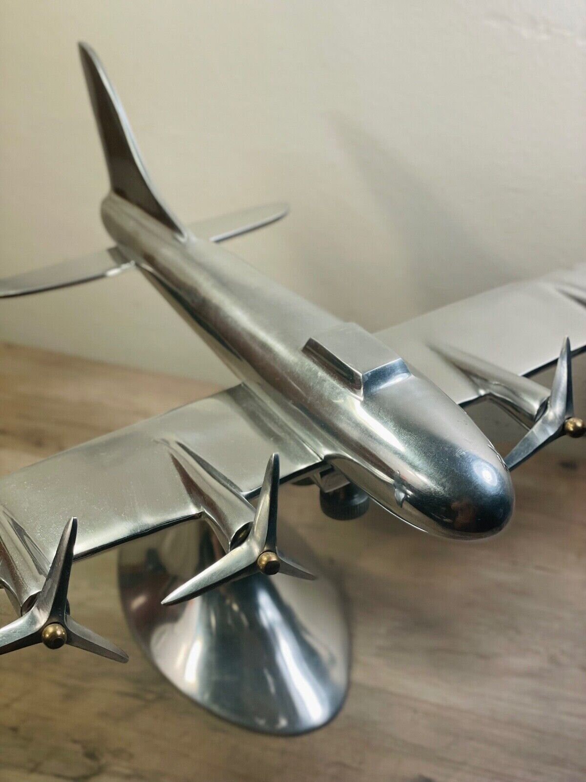 Rare Mid-century Modern Aluminum Airplane Model 23.5 Wingspan MCM Vtg ...