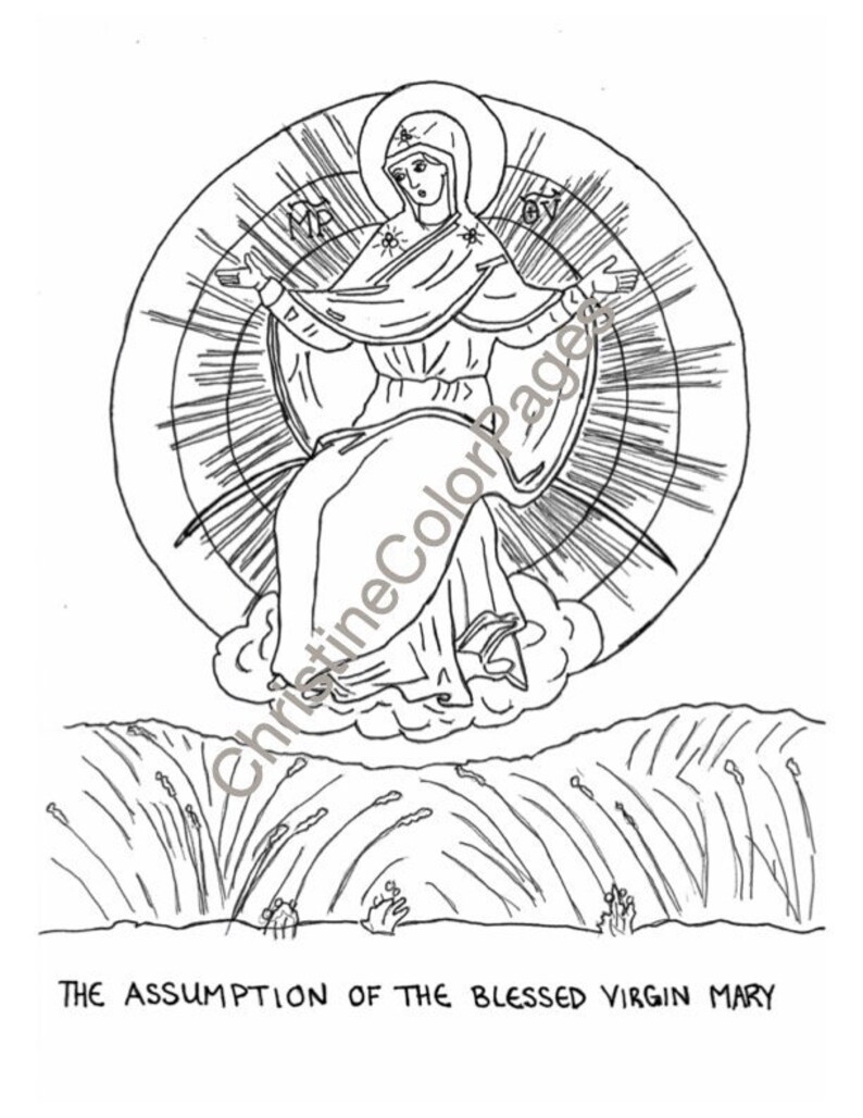 The Assumption of the Blessed Virgin Mary - Etsy