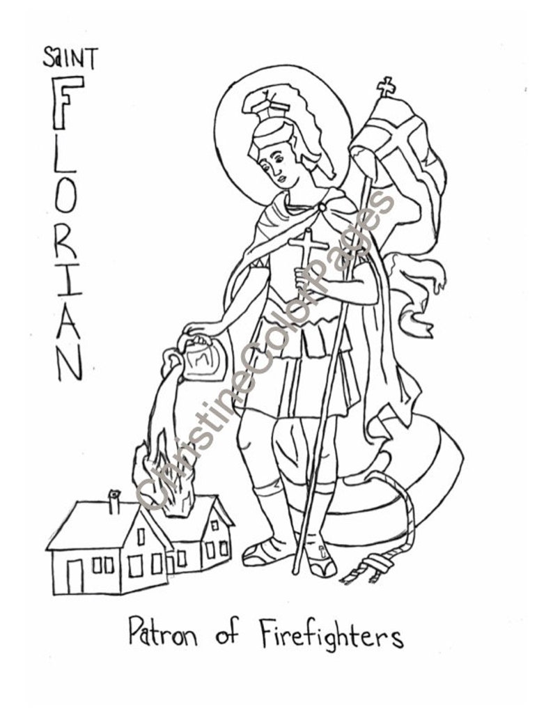St. Florian Patron of Firefighters - Etsy