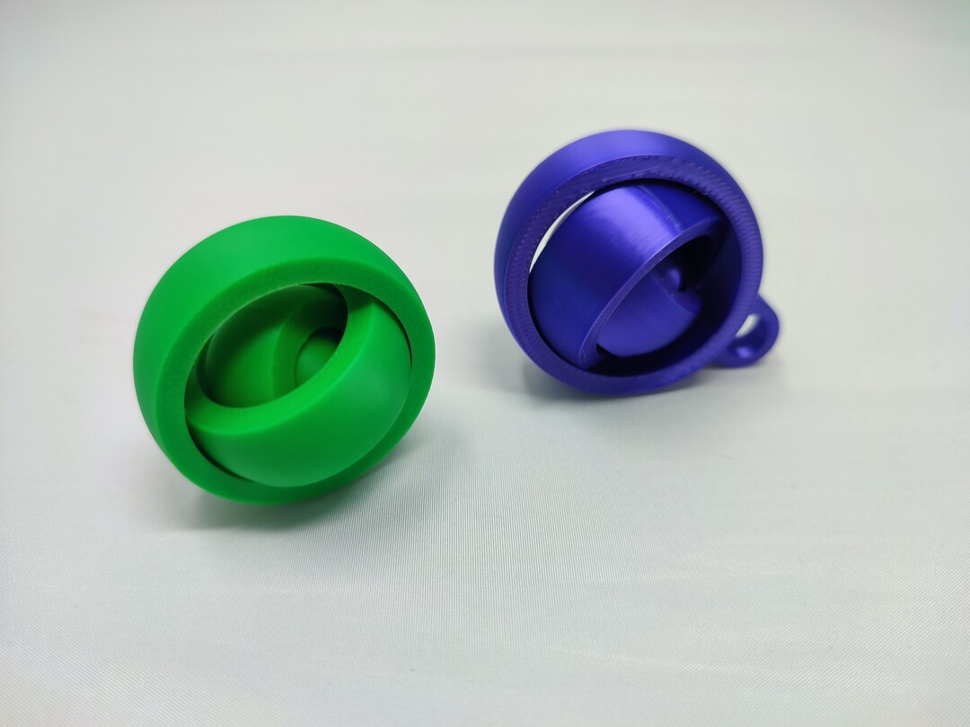 3D Printed Gyro Fidget Keyring, Sensory Keyring, Gyro Keychain Any ...