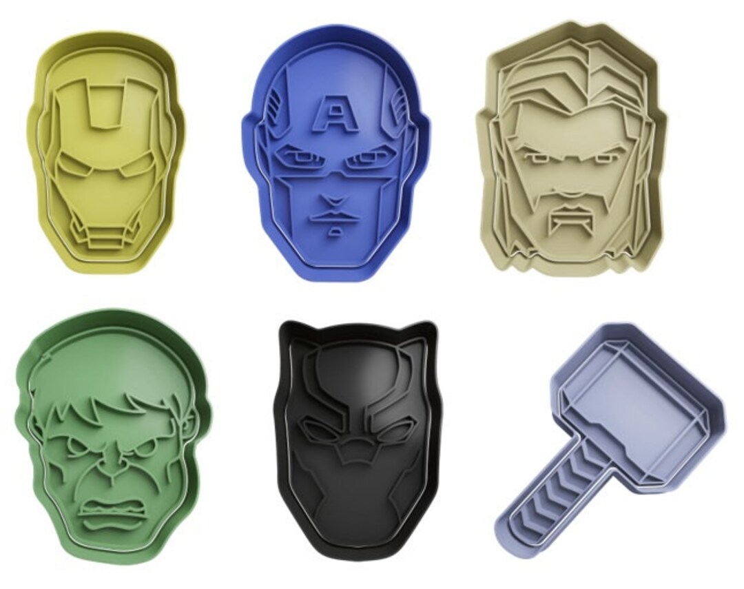 Marvel Cookie Cutters Insert Approx. 8cm - Etsy UK
