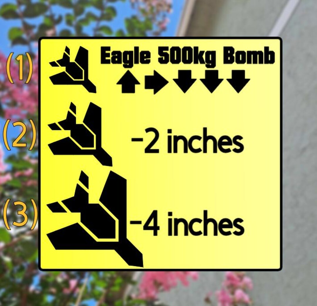 Bumper Sticker - Helldivers 2 Eagle Airstrike 500kg Bomb - Window ...