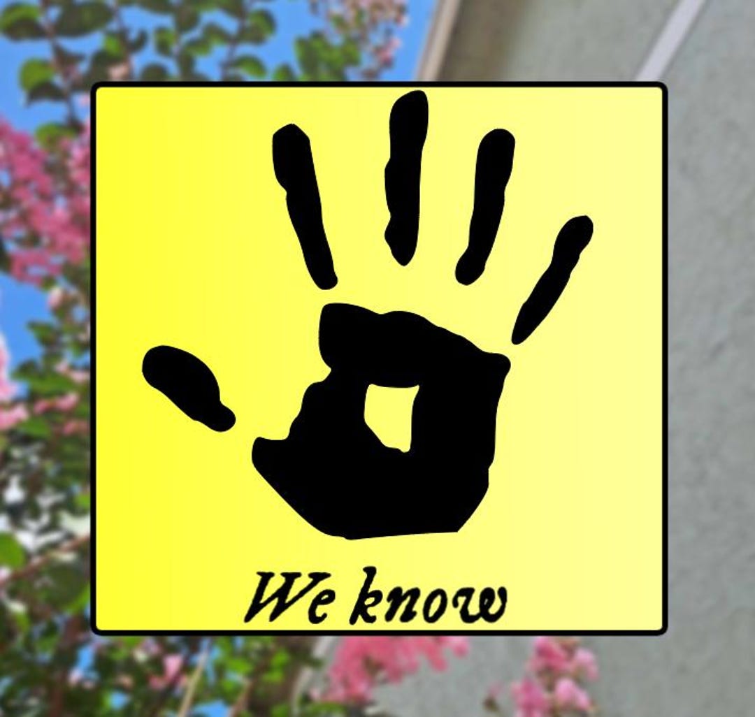 Skyrim- We Know - Waterproof Vinyl Decal Sticker Cups, Mugs, Car Bumper ...