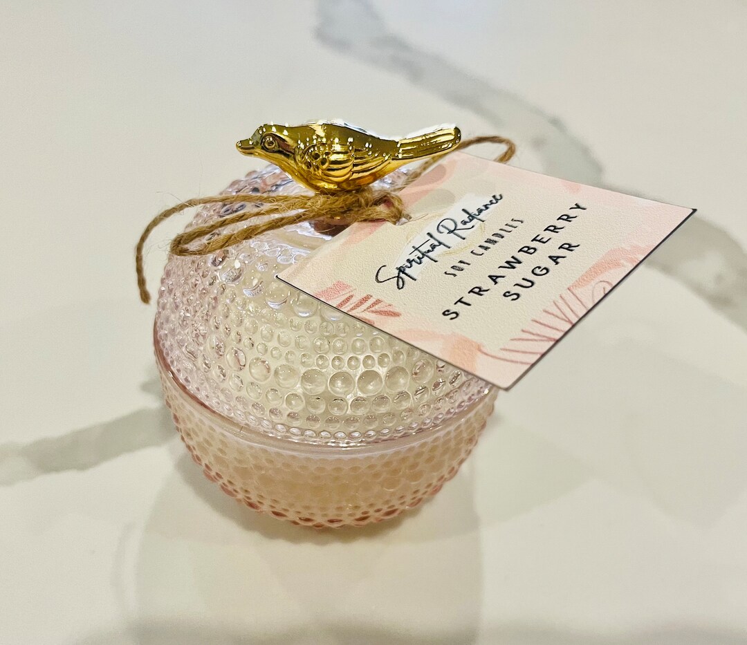 Luxury Apothecary Mini Pink Jar Candle - Etsy