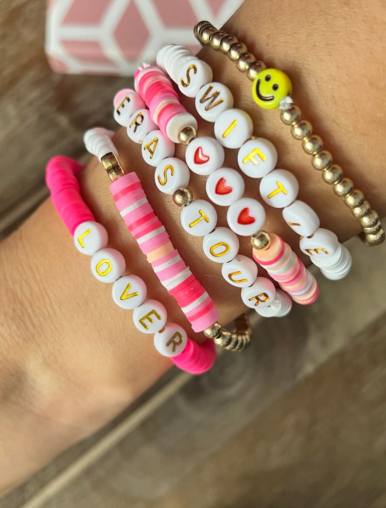 6 Pack Eras Tour Friendship Trading Bracelets, Swifty Bracelet Inspired ...