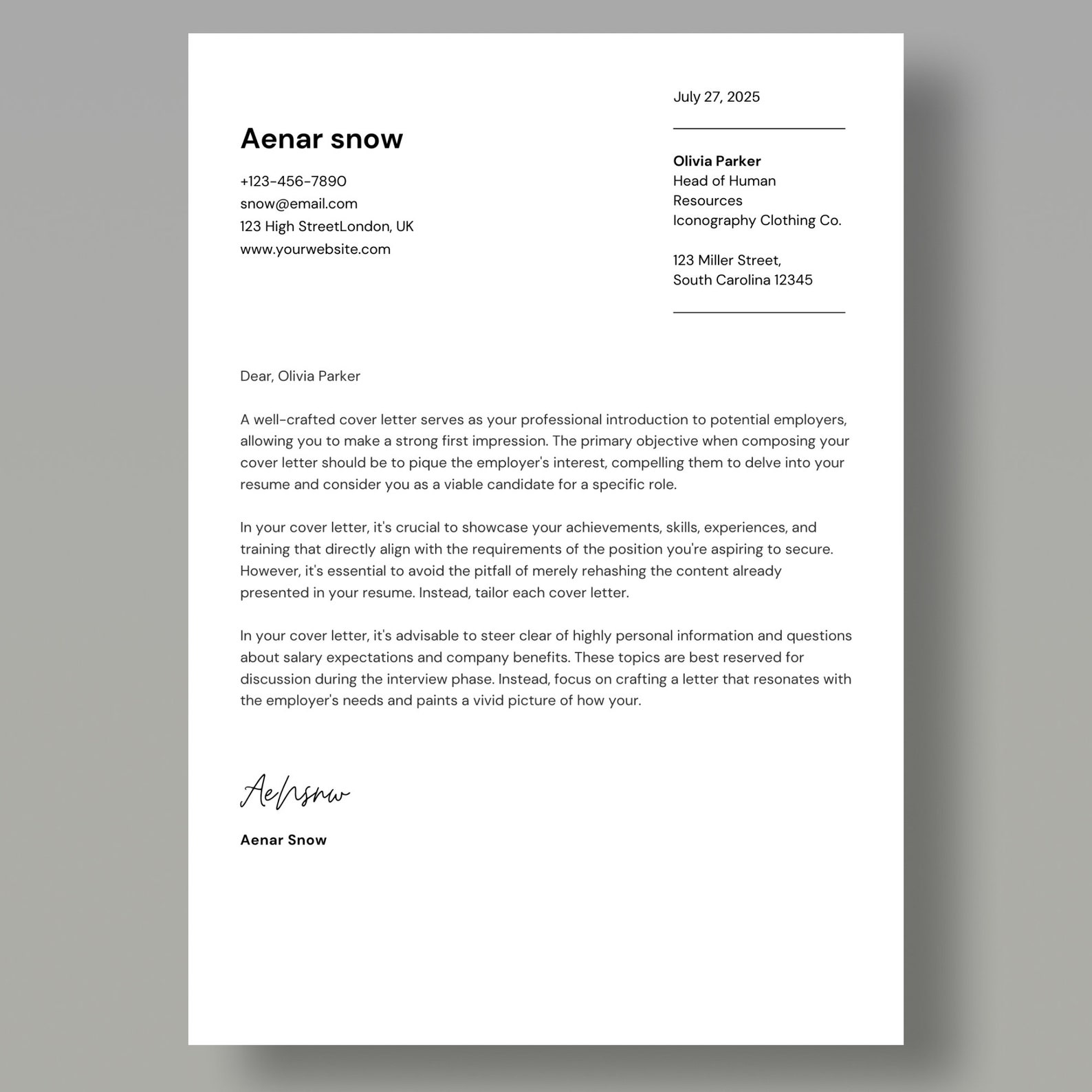 ATS Friendly Resume Template for Canva Resume and Cover Letter Template ...