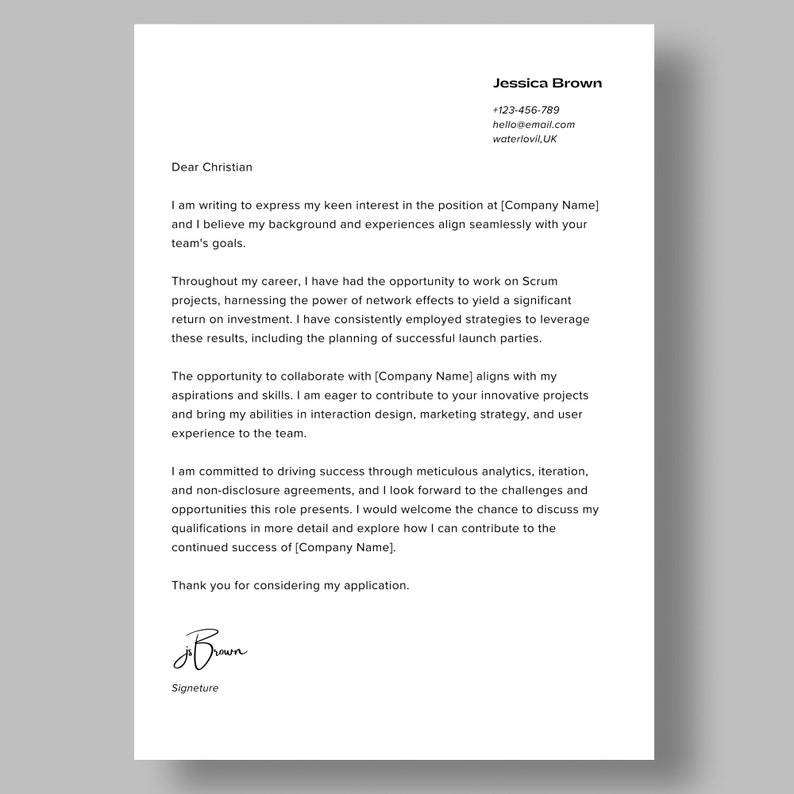 ATS Friendly Resume Template for Canva Resume and Cover Letter Template ...