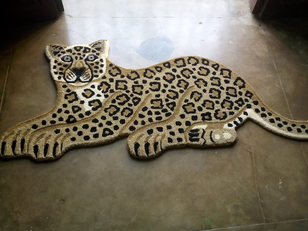 Handmade Tufted Leopard Rug for Living Room Bedroom and Kids - Etsy