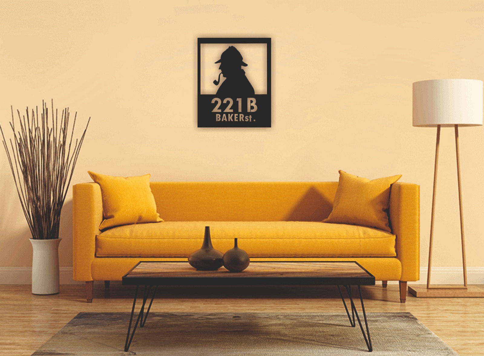 Nathalies Metal World, Metal Wall Decor,sherlock Holmes, 221 Baker ...