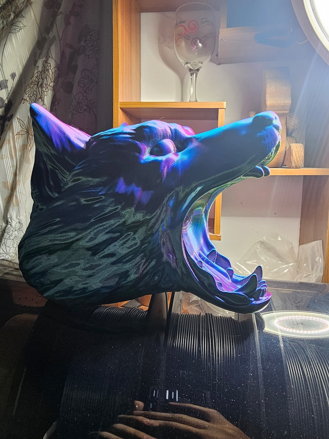 Wolf Head Controller Holder Designed by Kekreations3d - Etsy
