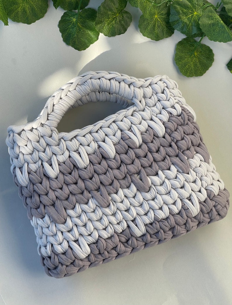 DIY Crochet Bag Pattern, Womans Bag Handmade DIY Project Beginner ...