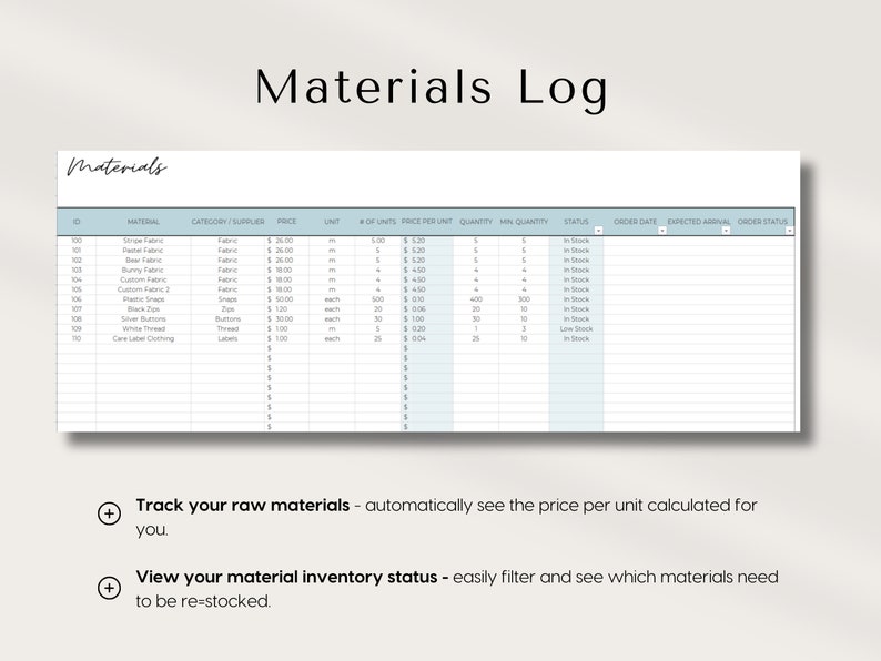 Inventory Tracker Spreadsheet Excel Small Business Inventory Tracker ...
