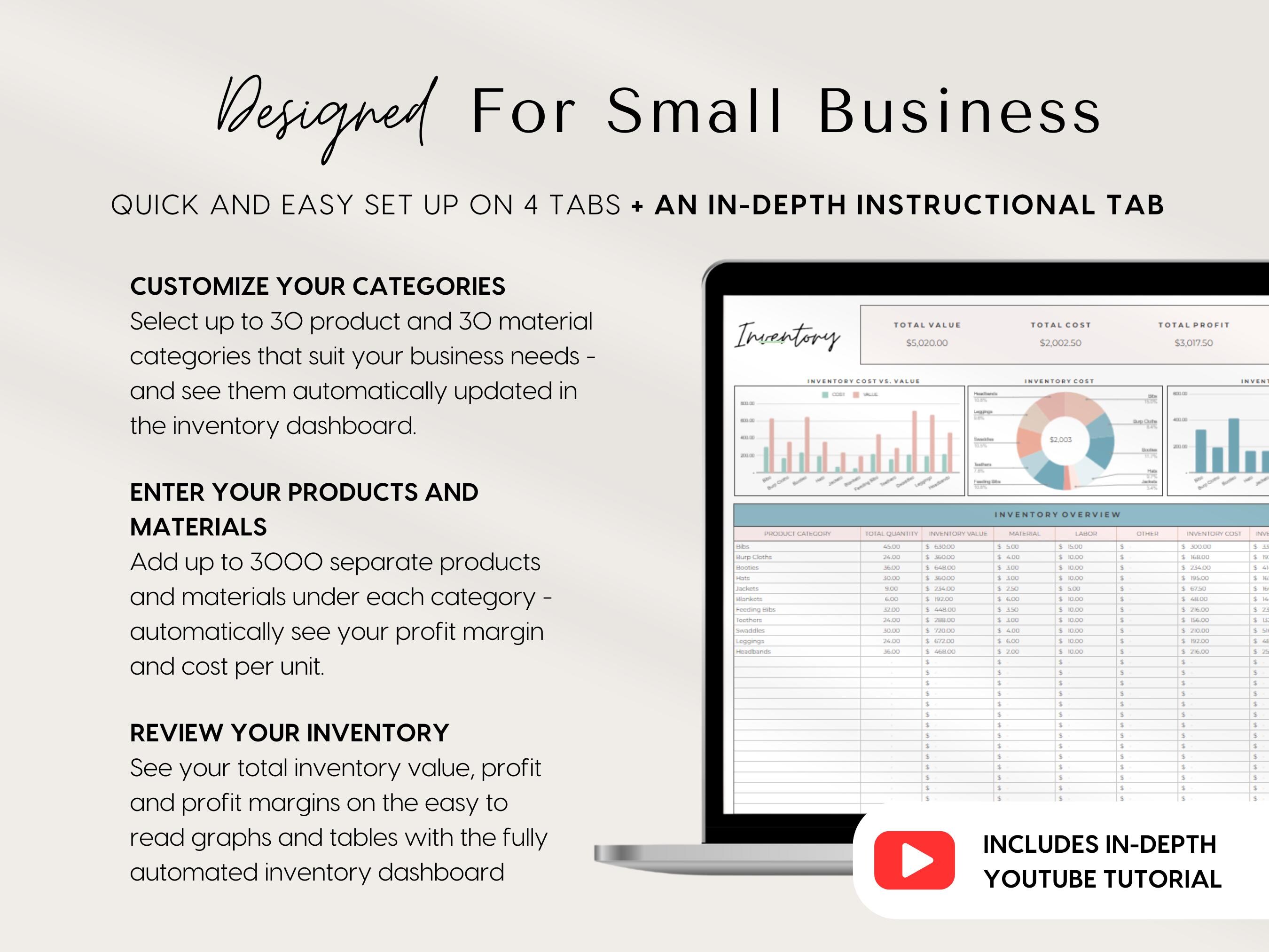 Inventory Tracker Spreadsheet Excel Small Business Inventory Tracker ...