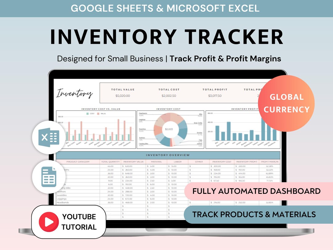 Inventory Tracker Spreadsheet Excel Small Business Inventory Tracker ...