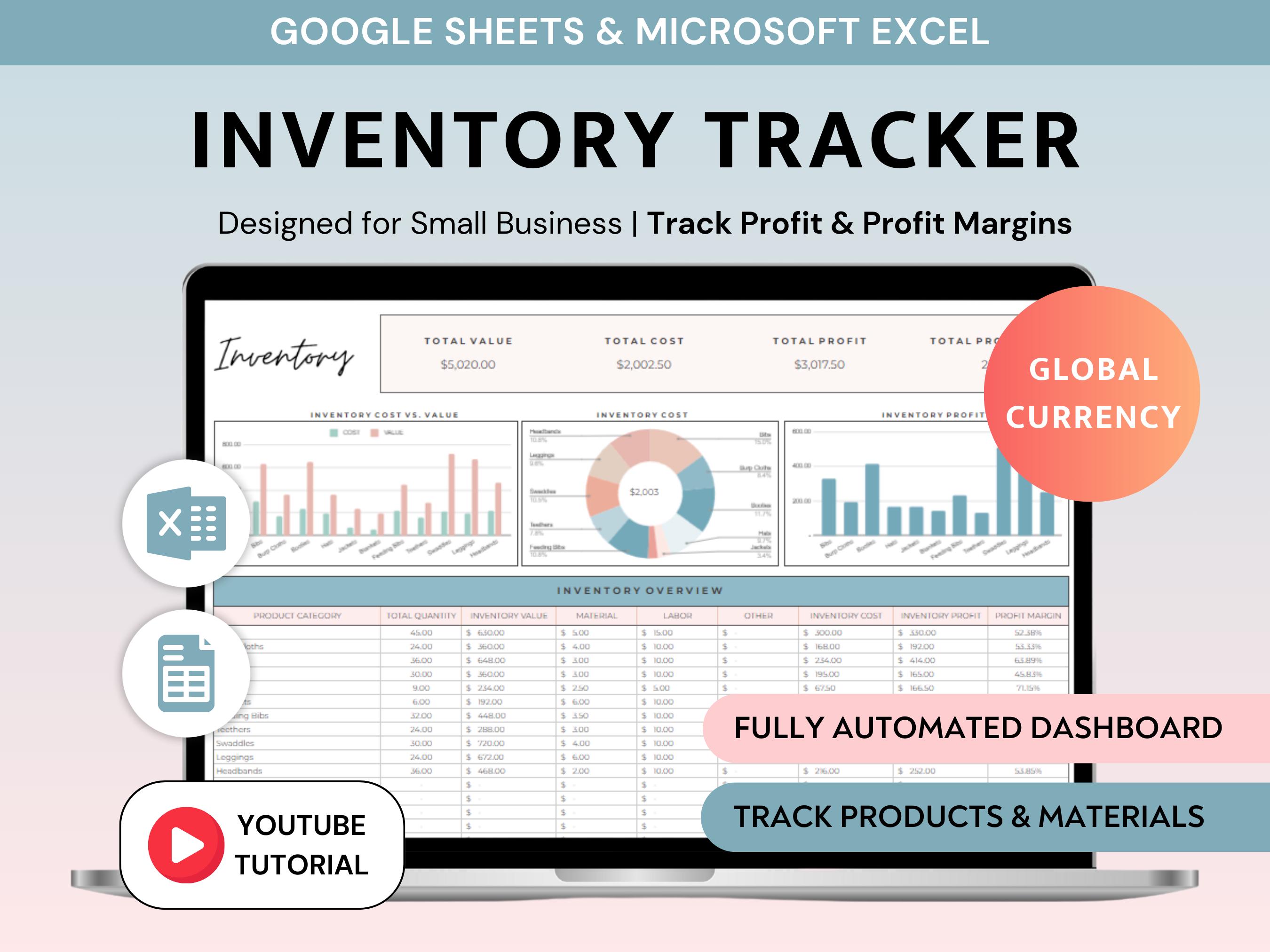 Inventory Tracker Spreadsheet Excel Small Business Inventory Tracker ...