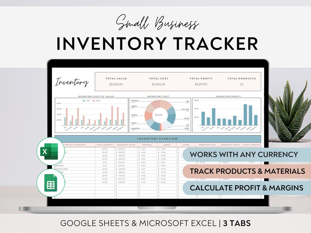 Inventory Tracker Spreadsheet Excel Small Business Inventory Tracker ...