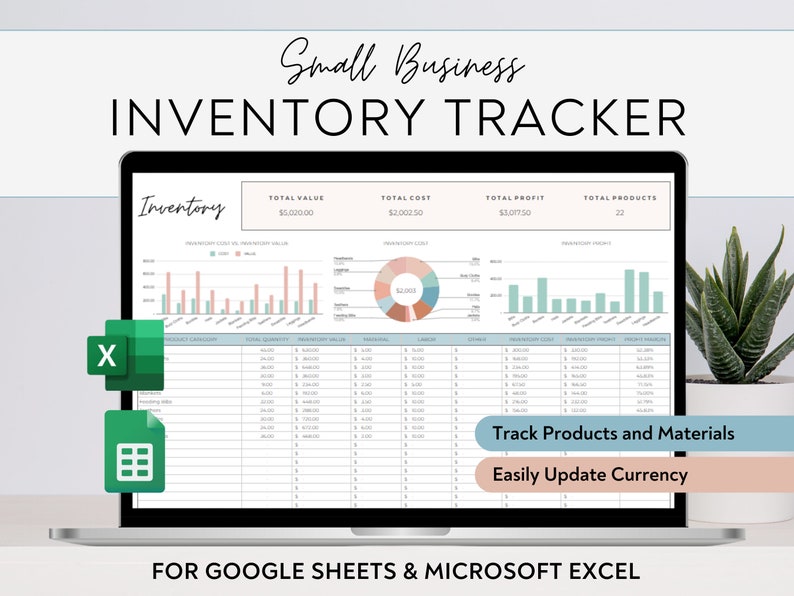 Inventory Tracker Spreadsheet Excel Small Business Inventory Tracker ...