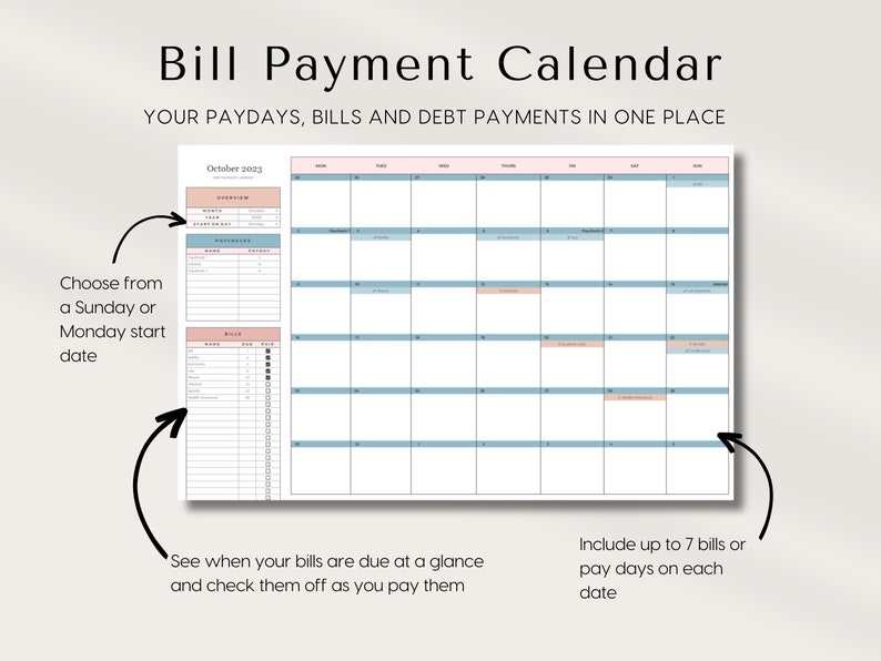 Paycheck Budget Tracker Spreadsheet Template: Excel & Google Sheets ...