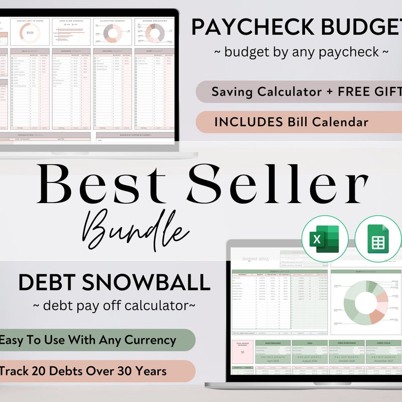 Debt Paydown Template - Etsy