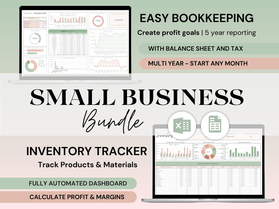 Small Business Spreadsheet Template Excel Inventory Tracker Easy ...