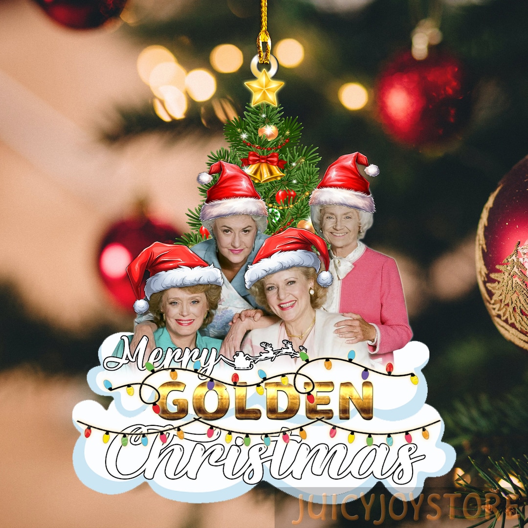 The Golden Girls V2 Merry Golden Christmas Tree Ornament - Etsy
