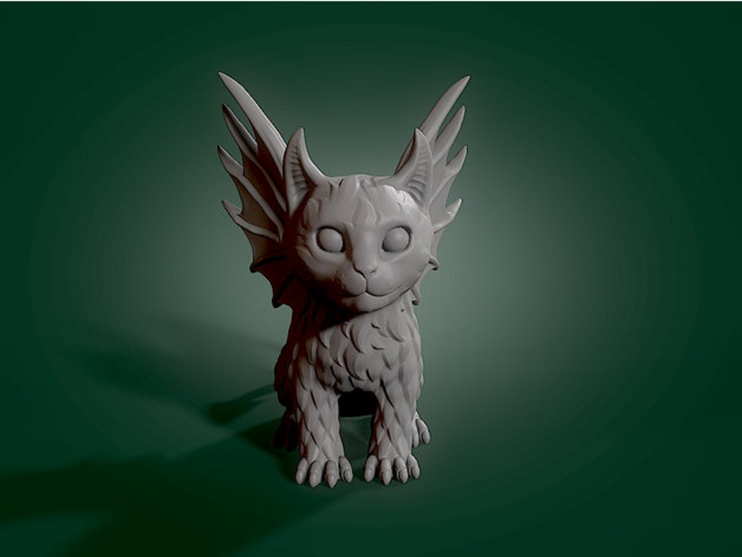 Demonic Kitty Cat Miniature Pathfinder/dnd/tabletop/figurine - Etsy