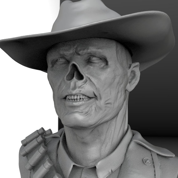 Fallout 3d Print Ghoul - Etsy