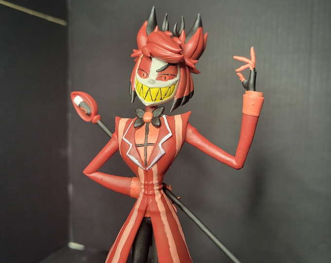 Alastor Hazbin Hotel Hand Painted 3D Resin Print - Etsy
