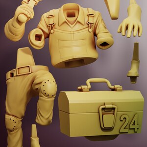 Team Fortress 2 - Engineer Display Figure/model - 3D Resin Print - - Etsy