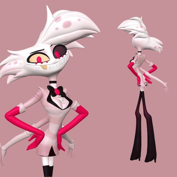 Hazbin Hotel Angel Dust Figure - Etsy