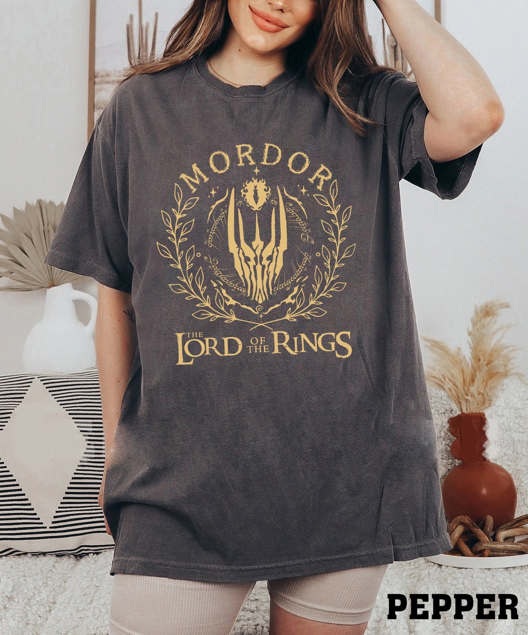 Vintage Mordor Shirt, LOTR Fan Gift, Hobbit Sweatshirt, Middle Earth ...