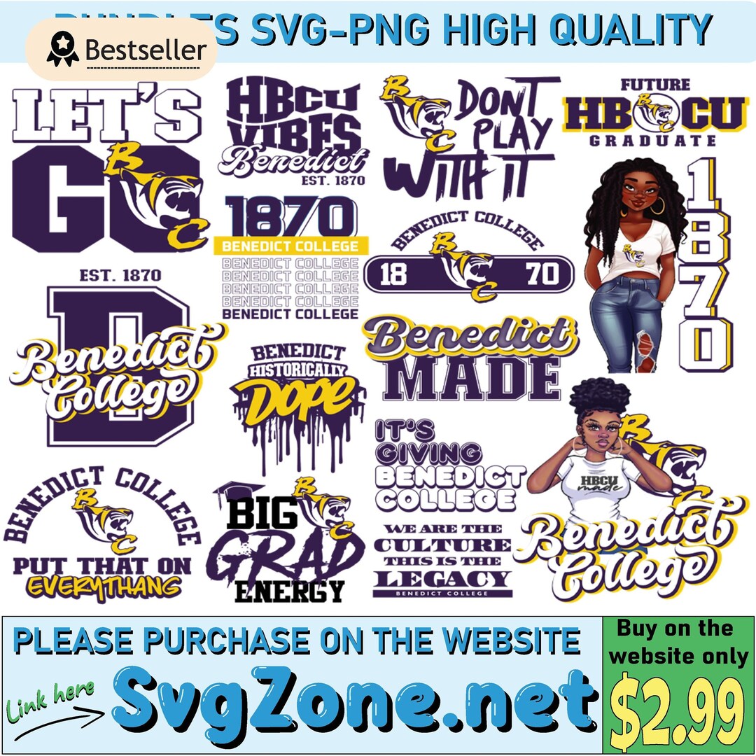 Benedict College Svg Hbcu Collection New Hbcu 2023 Hbcu - Etsy