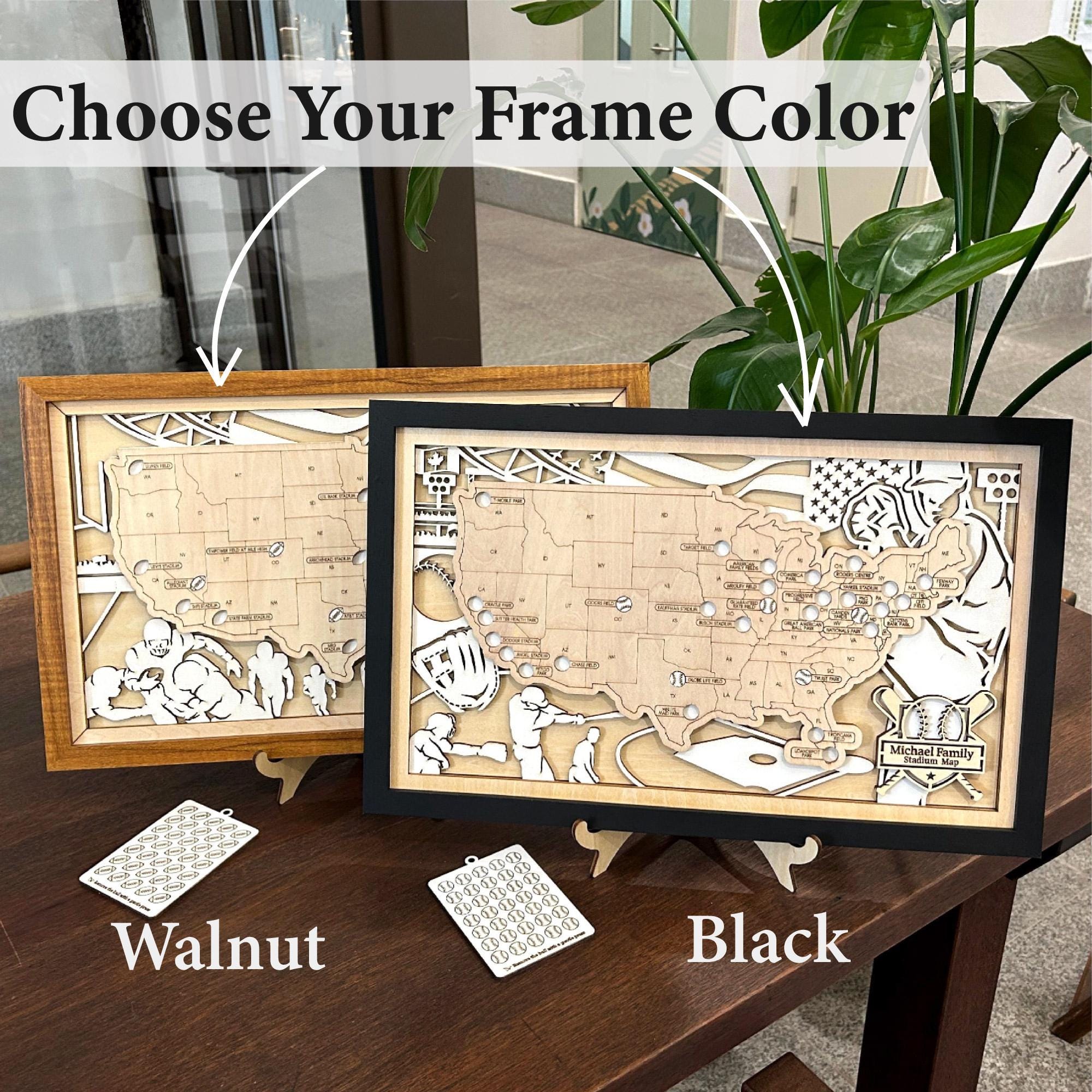 Custom Soccer Stadium Travel Map: 3D Wooden Ballpark Tracker - Etsy