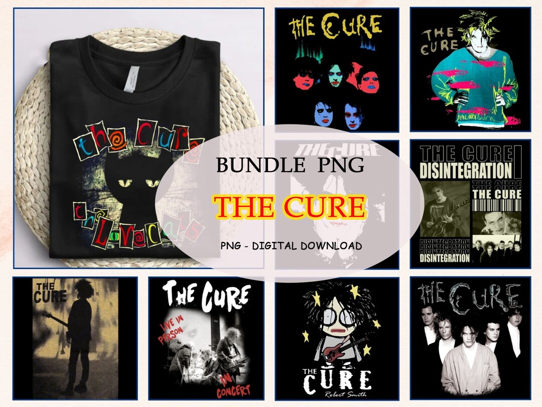 The Cure Band Png Bundle, the Cure Svg, Robert Smith Png, the Cure Tour ...