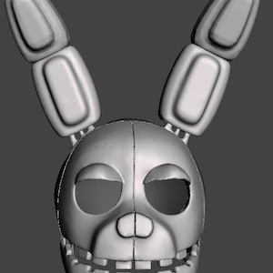 FNAF Five Nights at Freddys Springbonnie Wearable Mask File to 3D Print ...