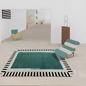 Modern Abstract Premium Quality Hand Tufted Rug 100% Woolen Handmade ...