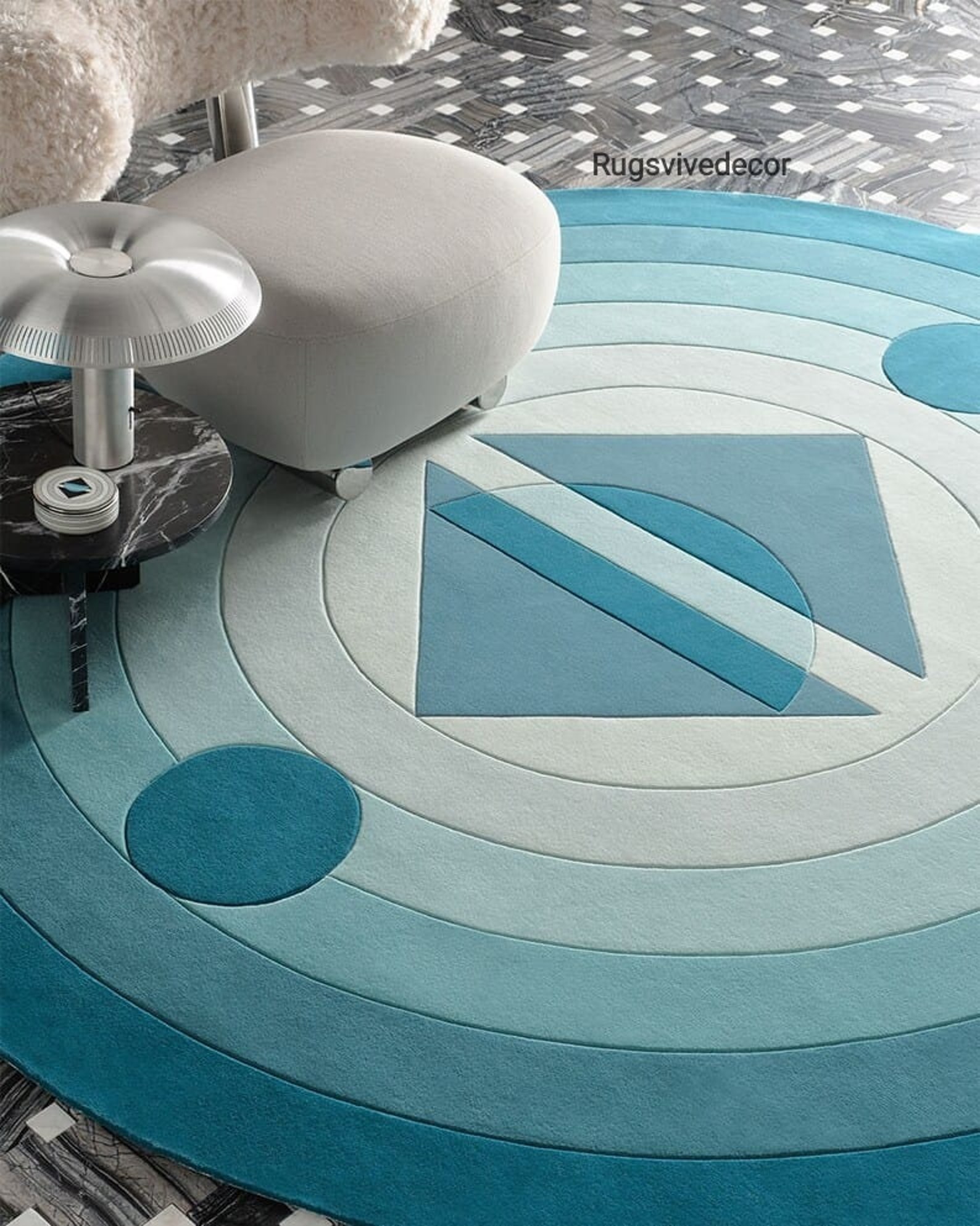 Hand Tufted Circular Shape Handmade Rug 100% Woolen Tufted Rug - Etsy