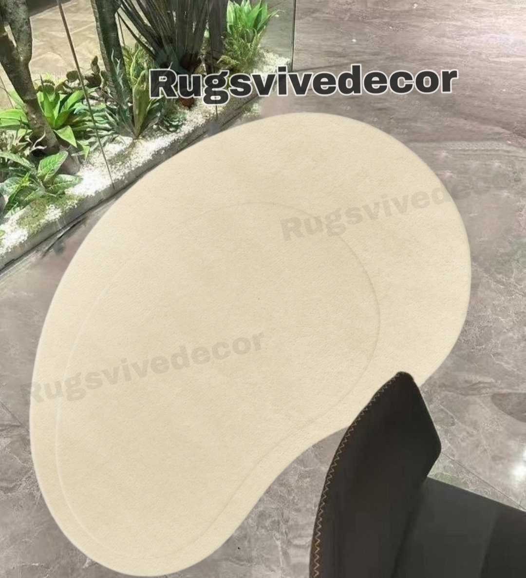 Hand Tufted Kidney Bean Shape Handmade Wool Rug 100% Woolen Custom ...