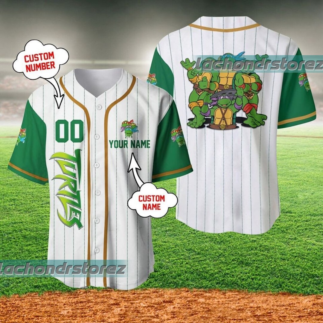 Custom Name & Number Teenage Mutant Ninja Turtles Mutant - Etsy